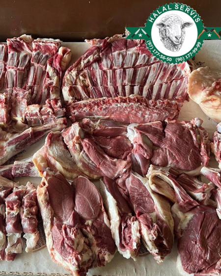 Живые бараны, услуги мясника, халяльная мяса