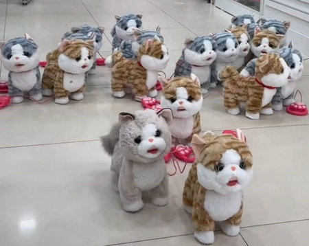 Продам игрушки котята ходят мурлычат