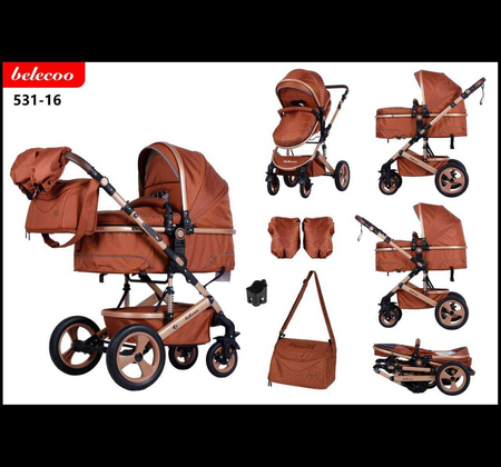 Прогулочная коляска янги упаковкада складдан Код 531 W 1*1