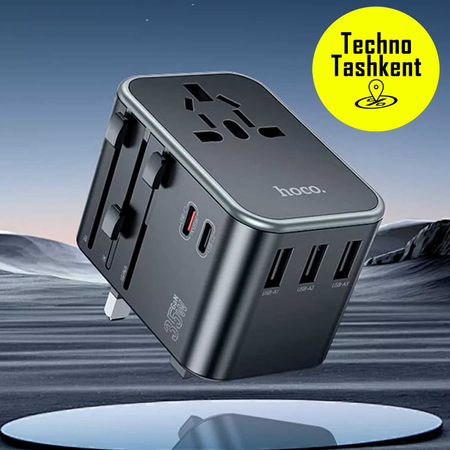 Универсальное зарядное устройство Hoco AC19, PD35W EU/US/UK/AU, QC3.0