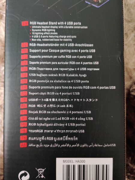 Подставка для наушников Redragon SCEPTER PRO HA300\\nПодставка для наушн