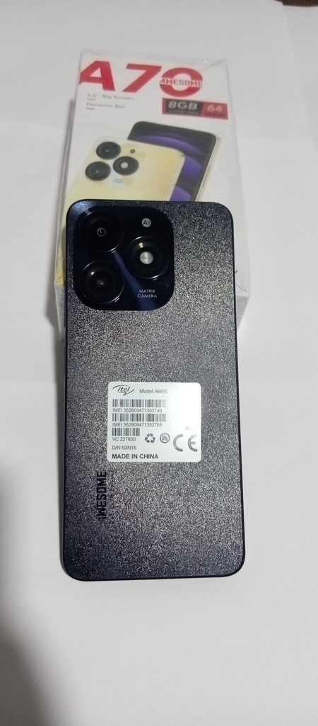 Itel A70  8/128GB камплей чихол, наушник. 18ват (Редми,самсунг, айфон)