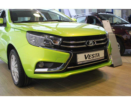 Накладки хромированные на решетку радиатора lada vesta (ladaparts_uz)