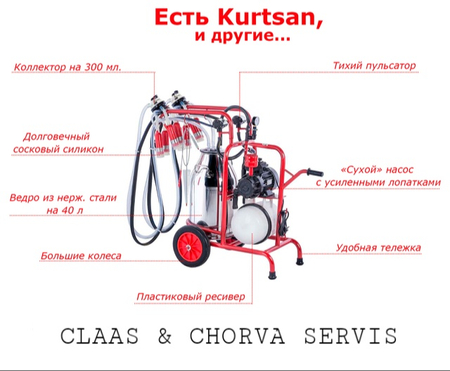 Сут соғиш аппарати Kurtsan №1