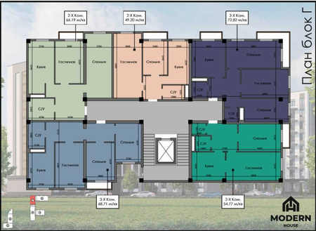 (103)Новостройка 7,000,000 за 1м² при 100% оплате 40м2. 22,000 $