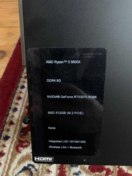 Компьютер Asus rog strix ryzen 5 5600x