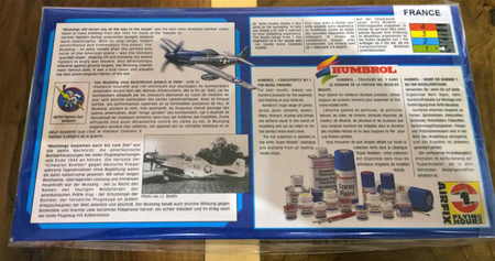AIRFIX Model Plane N. American Mustang P51D scale 1:72  Made in France