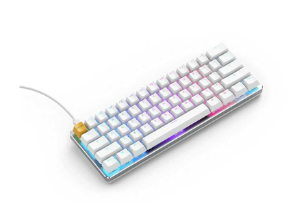 ^ Клавиатура Glorious GMMK Compact White (Gateron Brown Switches)