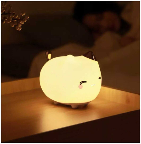 Ночник Baseus Cute Series Kitty Silicone Night Light (DGAM-A02)