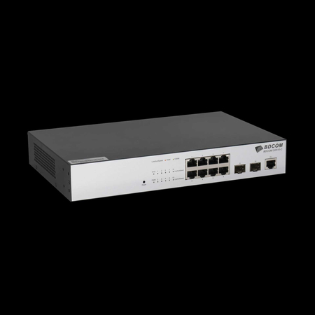 S2510-P, PoE Коммутатор управляемый 8 порта 1G RJ45, 2 Port 1G SFP