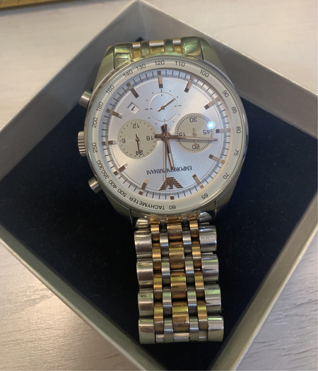 Emporio Armani Chronograph Two-Tone Stainless Steel Watch