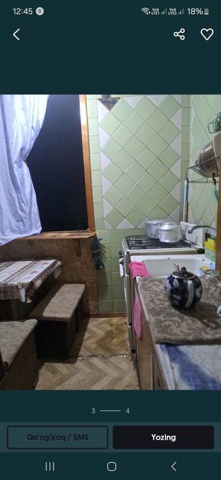 Kvartiraga 2 ta qiz kerak