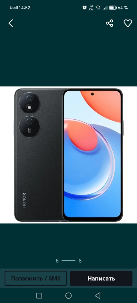 Honor X7b 2023 New Garantiya Uzimei Dastavka