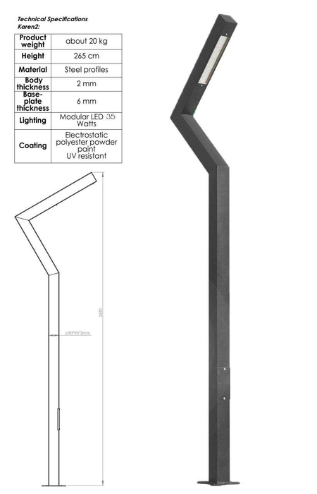 Ko‘cha chiroqlari KAREN2 - RO-P4086