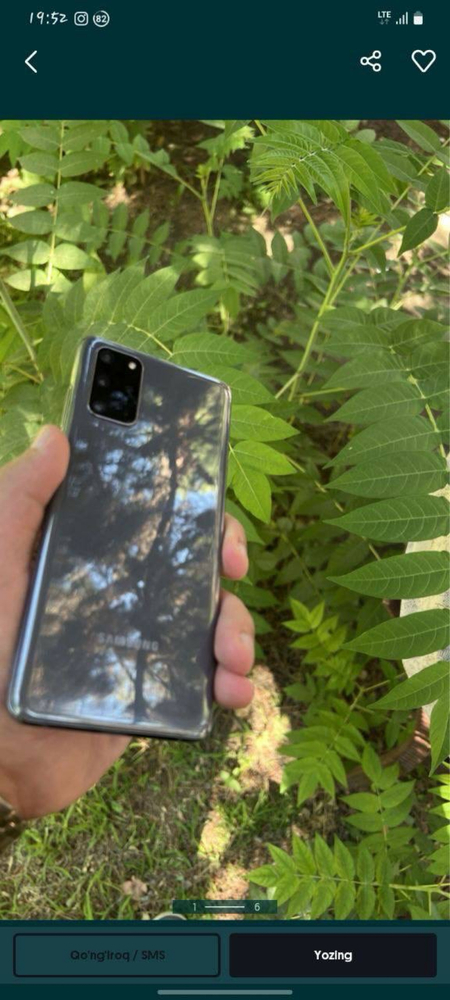 Samsung s20+ 5g.