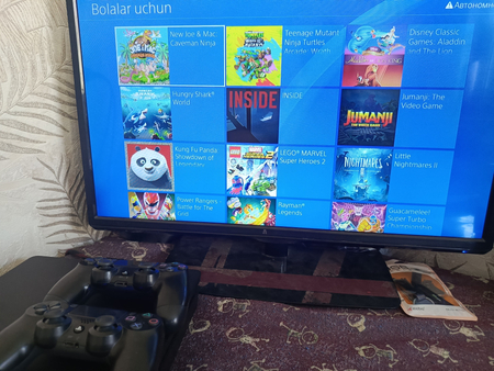 #ps4 playstation 4 slim 1 tb v:6.72 proshivkali+60 ta oʻyin