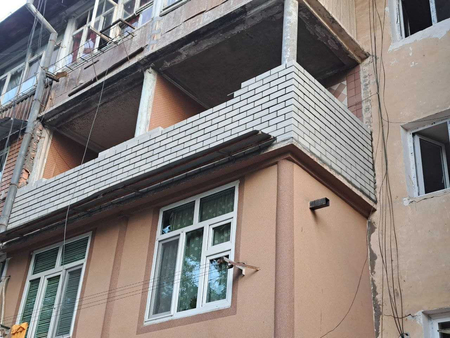 Балкон гишт терамиз, Казирок, Решотка, Демантаж пат кулуч,