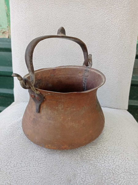 Котел старинный медный