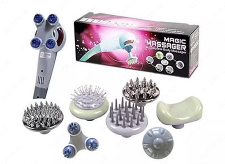 Ручной вибро массажер для всего тела Maxtop Magic Massager 8 в 1