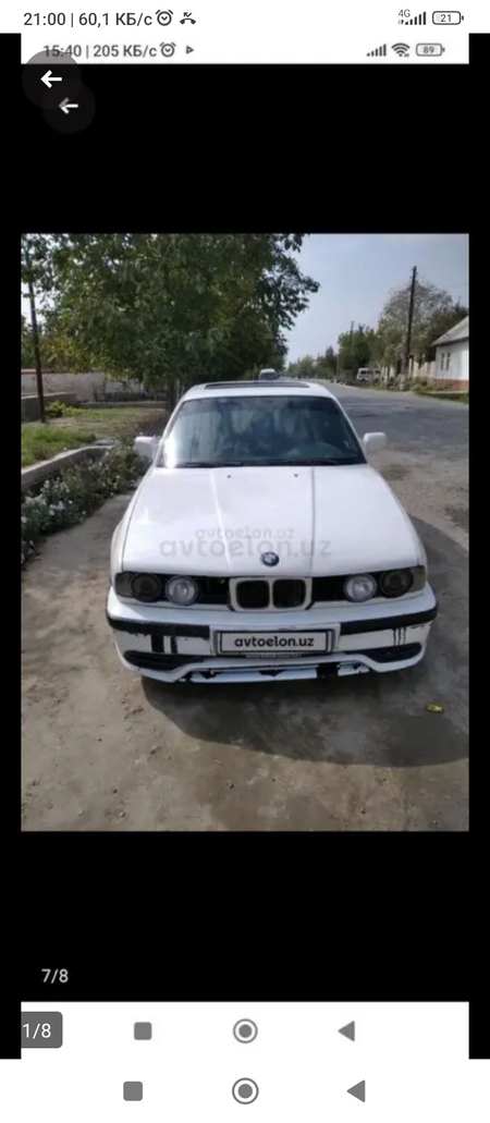 BMW E34 525 sotiladi holati rasimdagiday matorida ishi bor