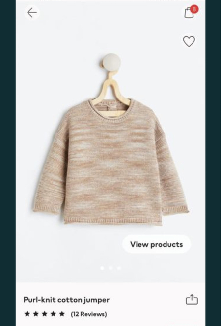 Теплый Вязаный свитер с штанами H&M