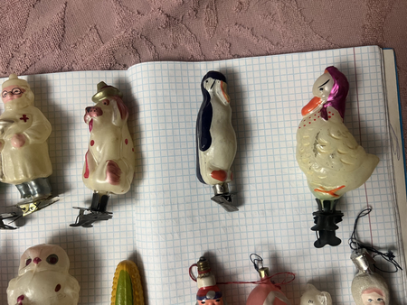 Елочный игрушки старинные
