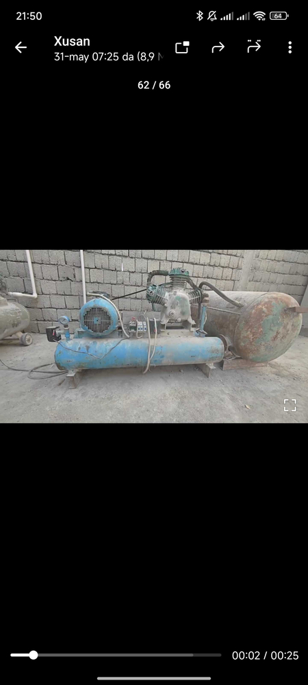 Kompressor sotiladi 90 lik 2 ta 450$ dan