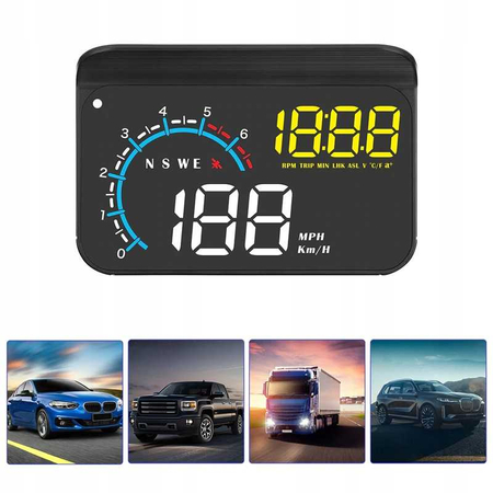 Чувствительный  Дисплей LED LCD HUD OBD2 Проектор С GPS Модель M12