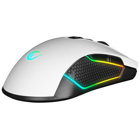 Белая игровая мышь Rampage SMX-R600 PYTHON White RGB Gaming Mouse