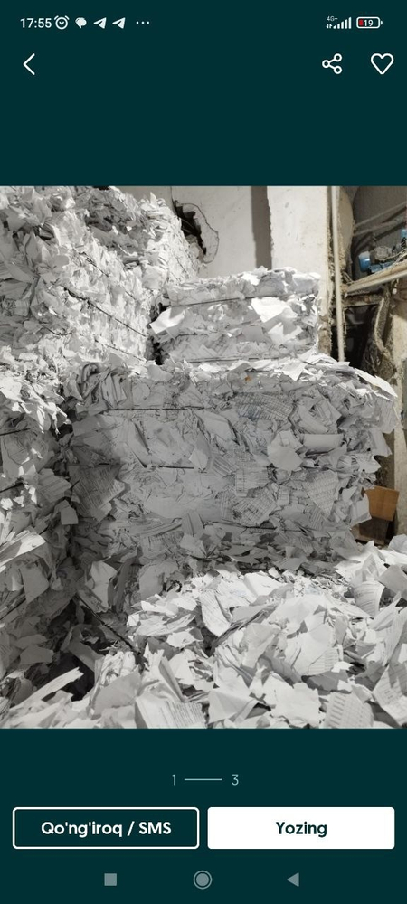 Makalatura plastik salafan plasmasa santexnik turba  oq qogʻoz