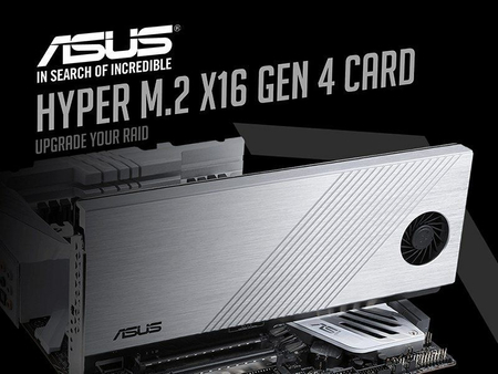 Для 4 устройств SSD NVMe M.2 ASUS Hyper Gen 4CARD
