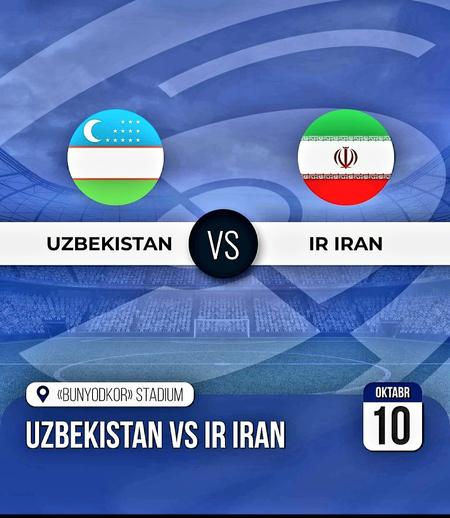 Futbol bilet ozbekiston vs Eron