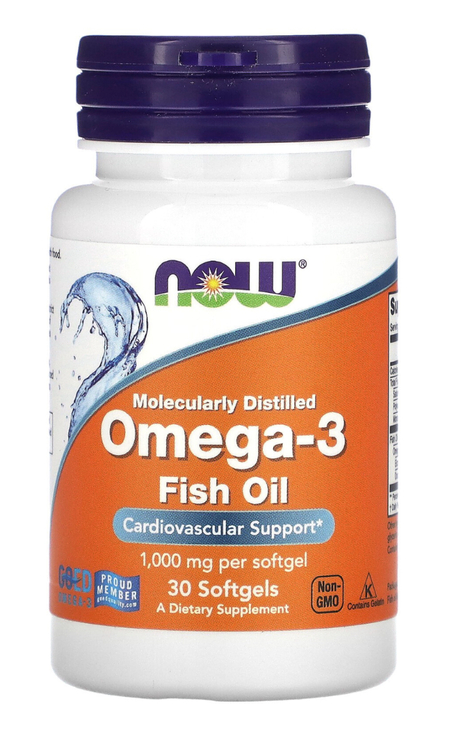 Омега 3 (Omega 3) Рыбий жир (Fish oil) NOW Foods - в наличии