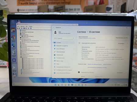Asus vivobook core i5 11 avlod 12 gb ram 256 ssd dasturlash ishlariga