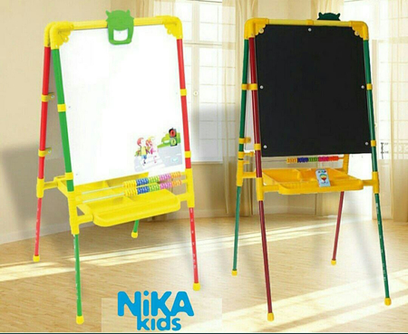 Доска магнитная двухсторонняя. Мольберт Российский NIKA kids