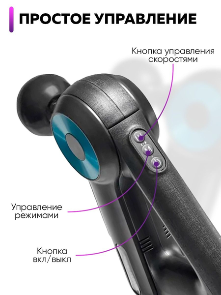 Массажёр перкуссионный для проработки всех групп мышц