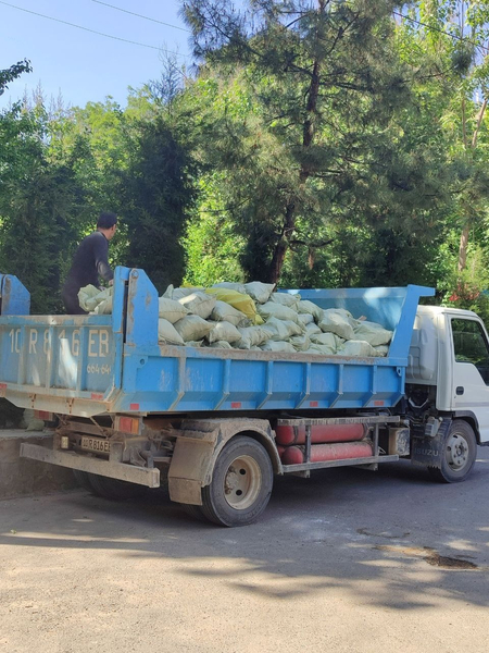 Gisht shlakoblok sement klines sheben qurilish musorlari va boshqa yuk