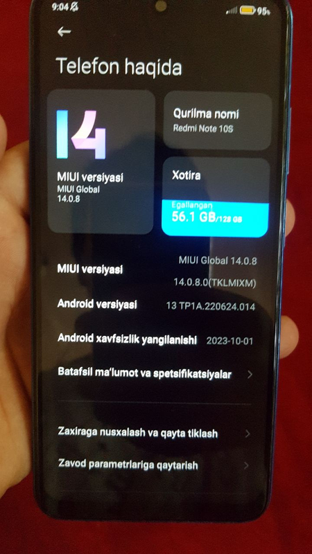 redmi not 10s 128