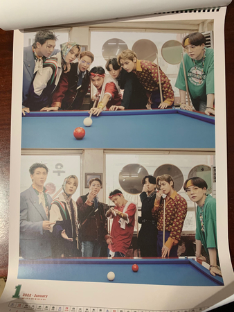 BTS настенный календарь seasons greetings 2021