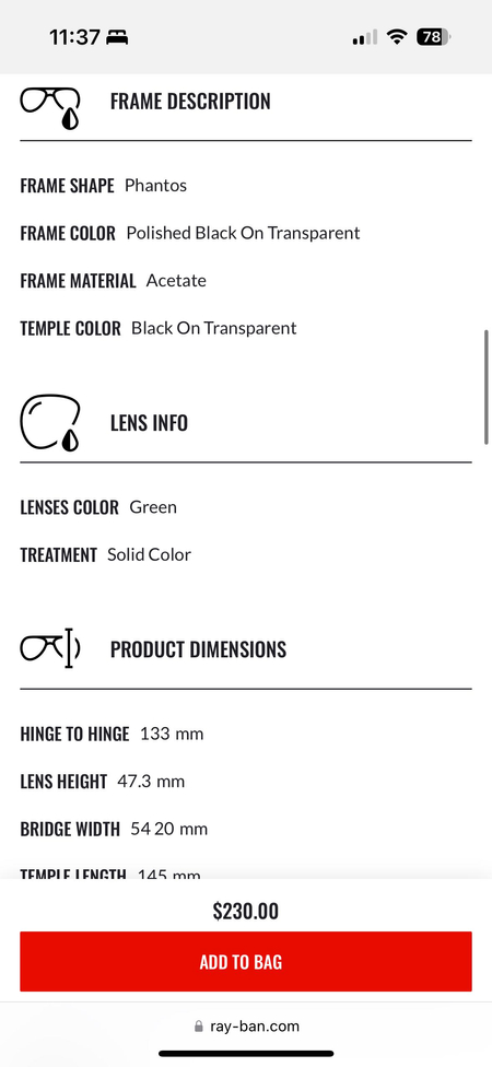 Солнцезащитные очки Ray Ban из Америки
