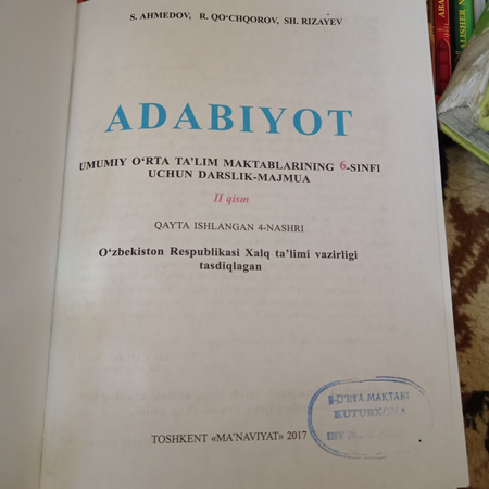 Adabiyot 6 original