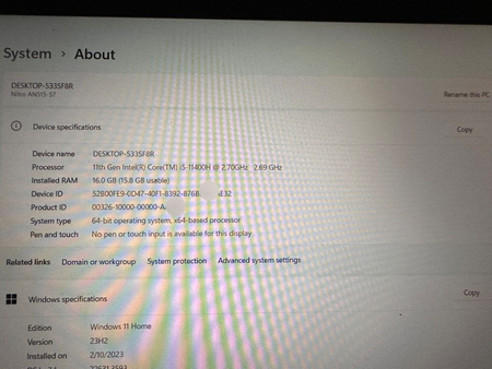 Nitro 5 Igravoy noutbook