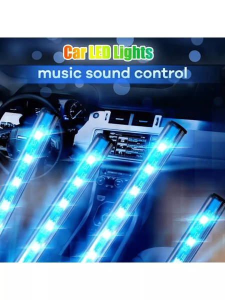 Aftomobil LED ichgi yoritgichlari 4 dona 72 LED  kup rangli