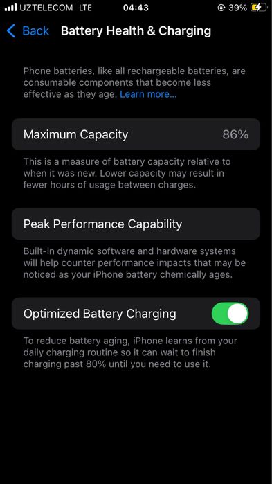 Iphone se 3rd 64gb 86%