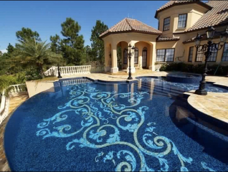 Майолика, мозайка Бассейн ва Фонтанлар учун ZETOGLASS MOSAIC