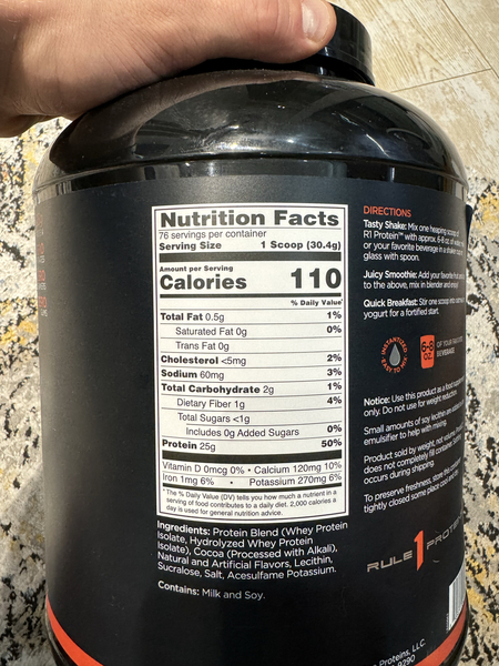 Протеин Whey 1 RULE (США)