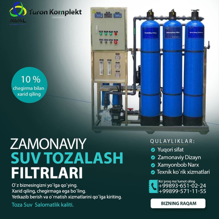 Suv Filtrlari. Teskari osmos