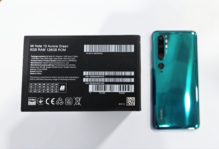 MI NOTE 10. Aurora Green. 6+2GB/128GB