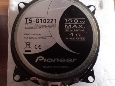Колонки автомобильные Pioneer TS-G1022I, 10 см (4 дюйм.)