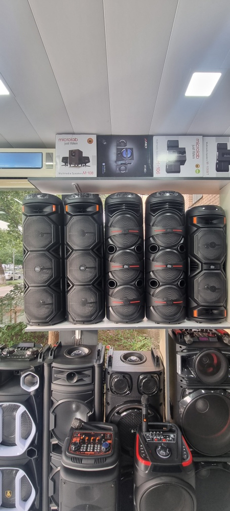 Колонки с микрафоным болшое Портативние С пултым BT USB AUX с Доставка